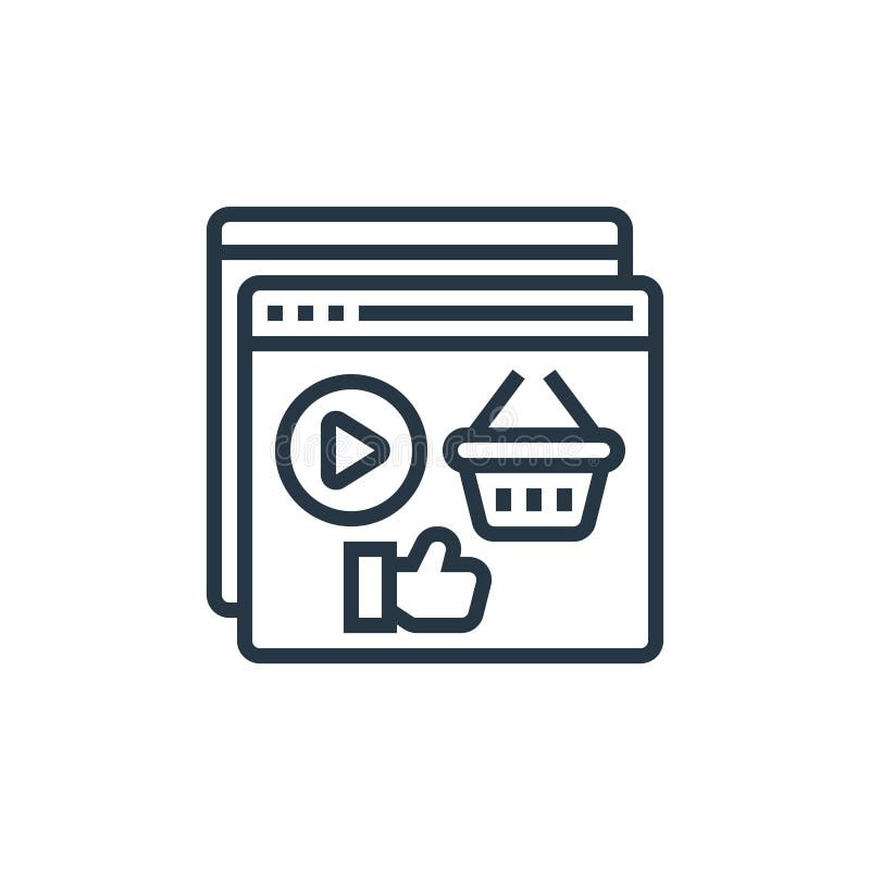 Channels Icon Vector from Business Model Canvas Concept. Thin Line ...