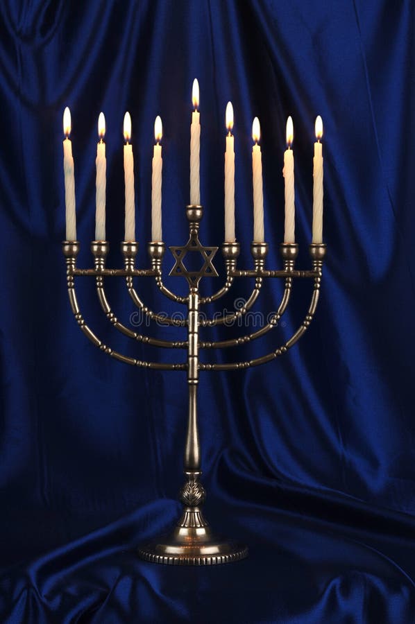 Chanoeka stock afbeelding. Image of tempel, menorah, joods - 1475517