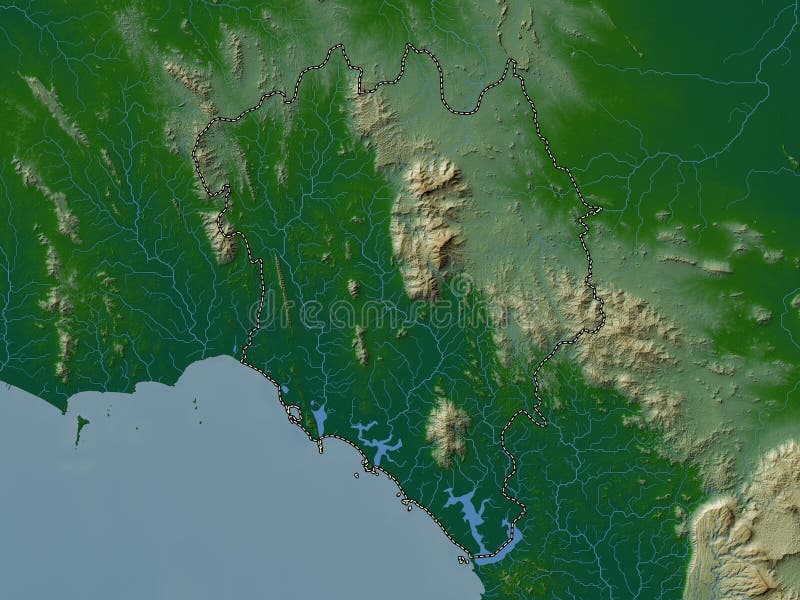 Chanthaburi, Thailand. Physical. No Legend Stock Illustration ...