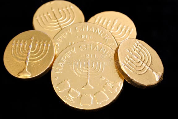 Chanukah Gelt stock photo. Image of yiddish, charity, macro - 7438646