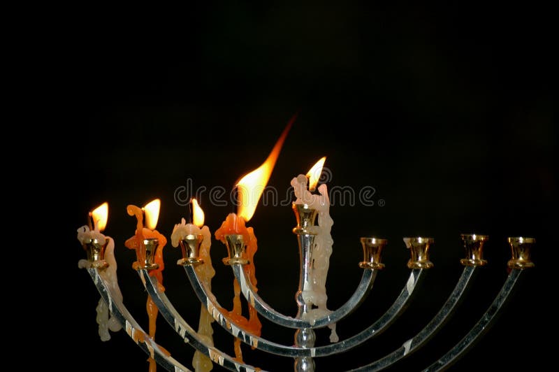 Chanukiah stock image. Image of festival, chanukkah, fire - 326547