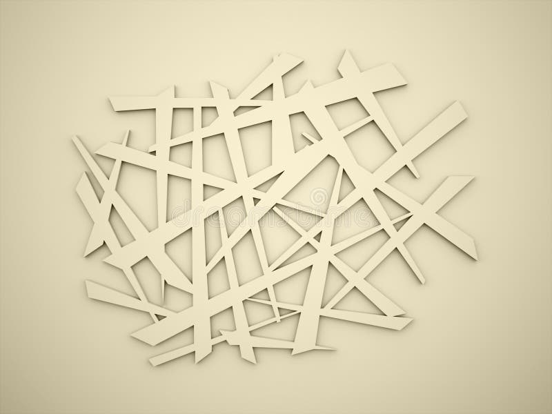 Chaos Lines. Scribble Messy Shape Threading Pattern Vector Abstract ...