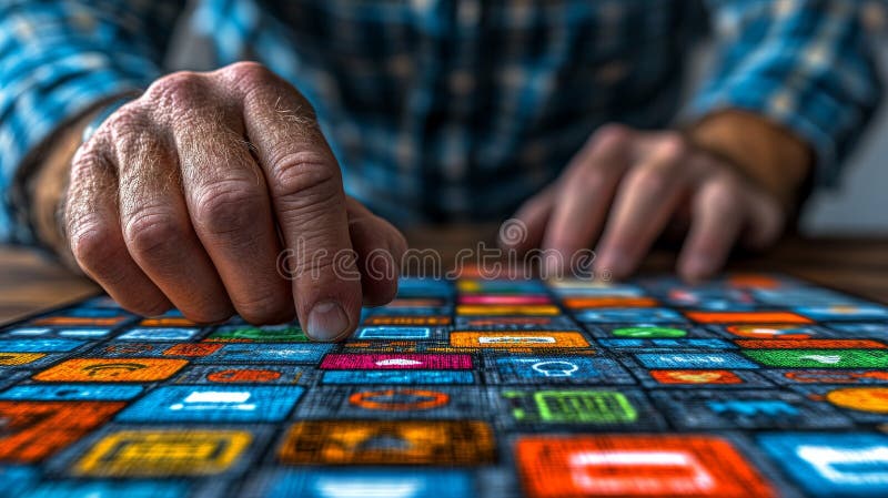 Chaos in Media Streaming and Digital Content Stock Photo - Image of ...
