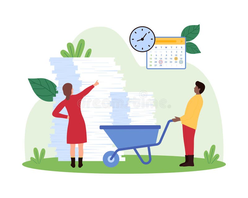 Chaos in Office Paperwork Storage, Unorganized Business Information and ...