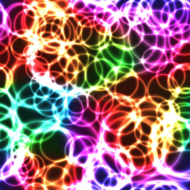 Chaos Random Circles in Bright Rainbow Colors Stock Vector ...