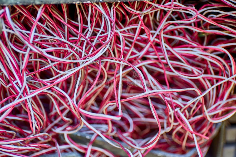 Chaos of electrical wire stock photo. Image of computer - 134210832