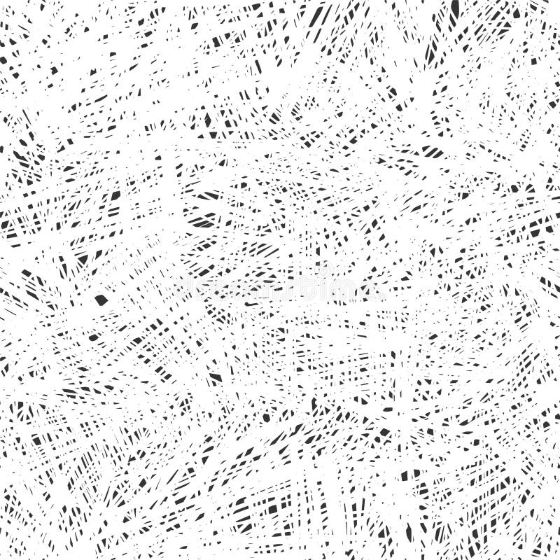 Chaos Seamless Pattern. Black and White Stock Vector - Illustration of ...