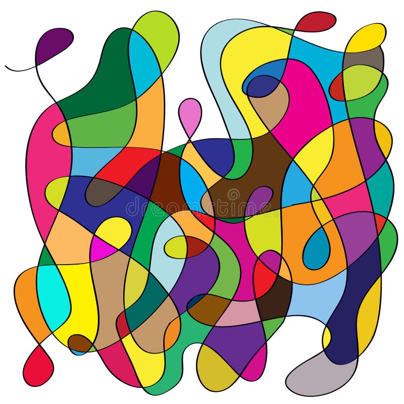 Chaos Colors stock illustration. Illustration of blue - 4411619