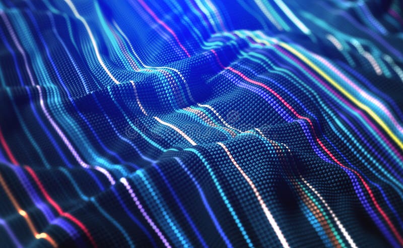 Chaos Sounds, Particle Fragmentation, Current Data Stock Illustration ...