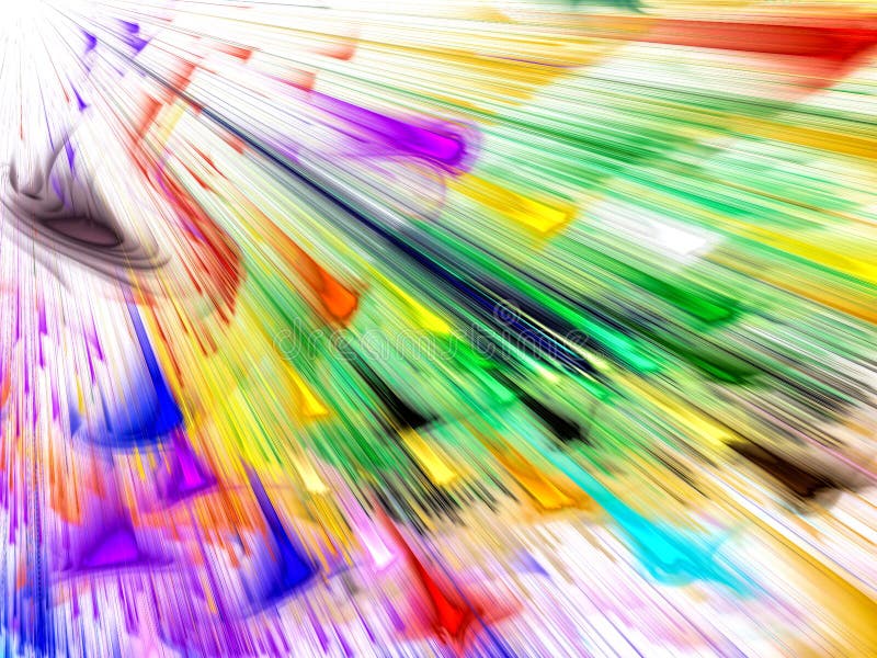 Chaos Stripes - Abstract Digitally Generated Image Stock Illustration ...