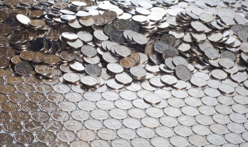 From chaos to order stock image. Image of dime, twonies - 7184217