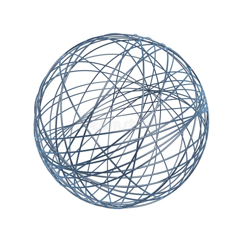 Chaos wire ball stock illustration. Illustration of ball - 8390463