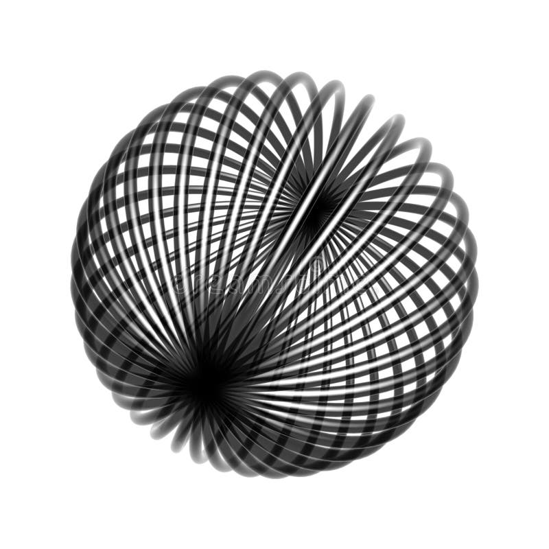 Chaos wire ball stock illustration. Illustration of ball - 8390463