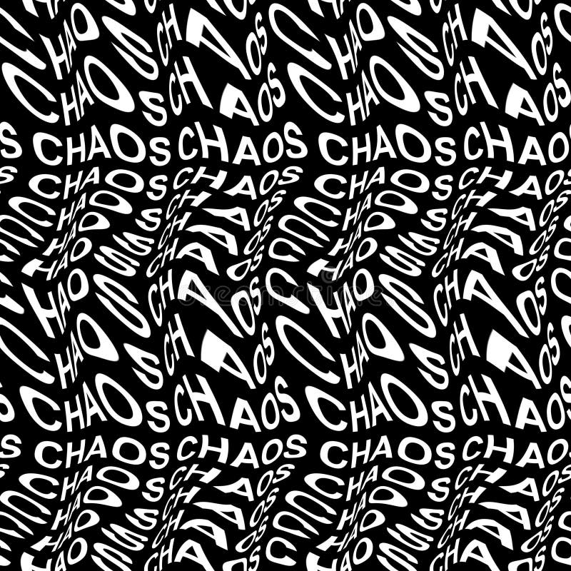 CHAOS Word Warped, Distorted, Repeated, and Arranged into Seamless ...
