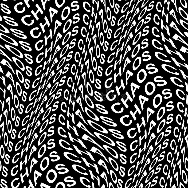 CHAOS Word Warped, Distorted, Repeated, and Arranged into Seamless ...