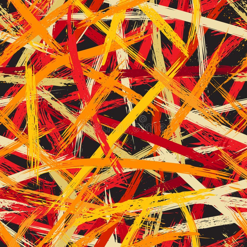 Chaotic Abstract Colorful Grid Concept on Dark Background . Futuristic ...