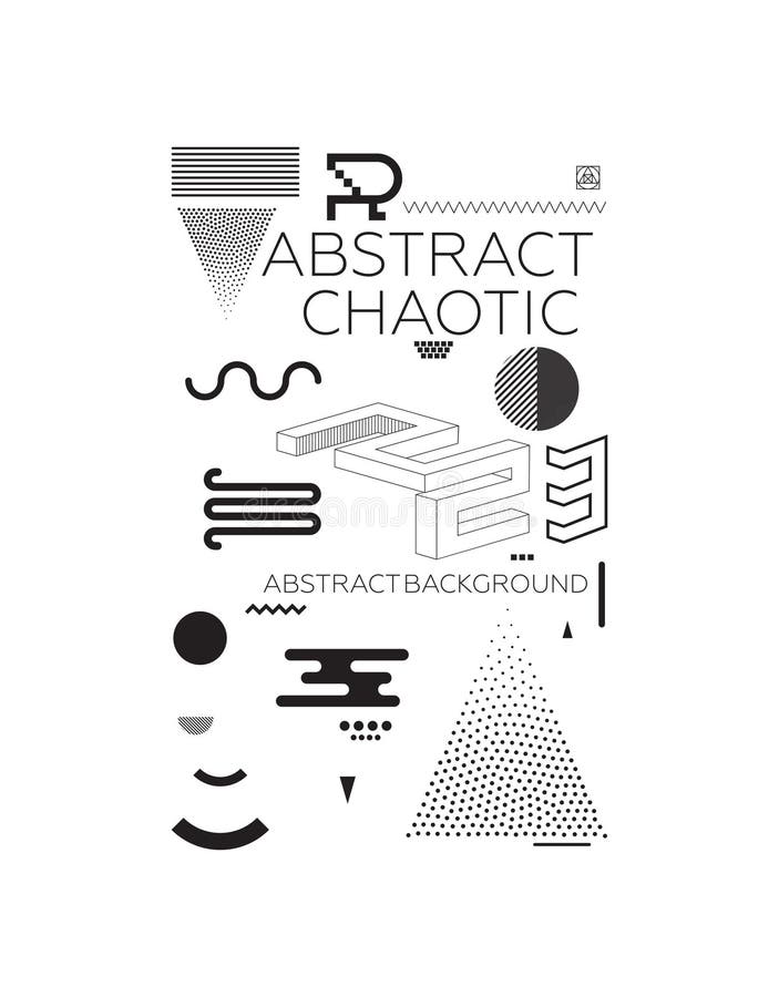 Chaotic Abstract Background Stock Vector - Illustration of background ...