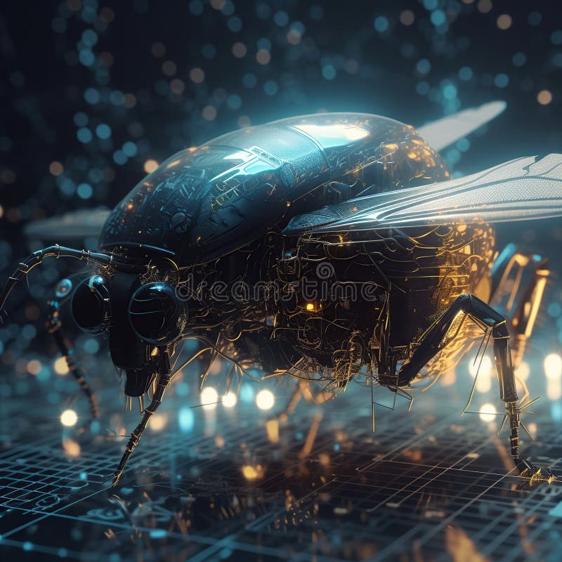 Chaotic Abstract Theory Dot Matrix, Diagram Map of a Fly. Generative Ai ...