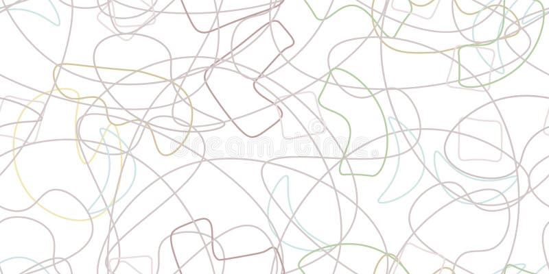 Chaotic Simple Seamless Pattern Textile One Line Stock Vector ...