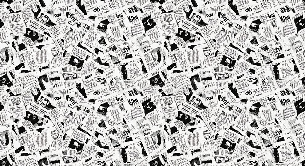 Newspaper Collage Pattern Stock Illustrations – 3,298 Newspaper Collage ...