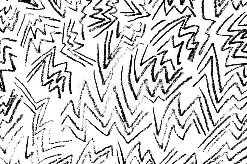 Chaotic Black and White Zigzag Pattern Stock Image - Image of jagged ...