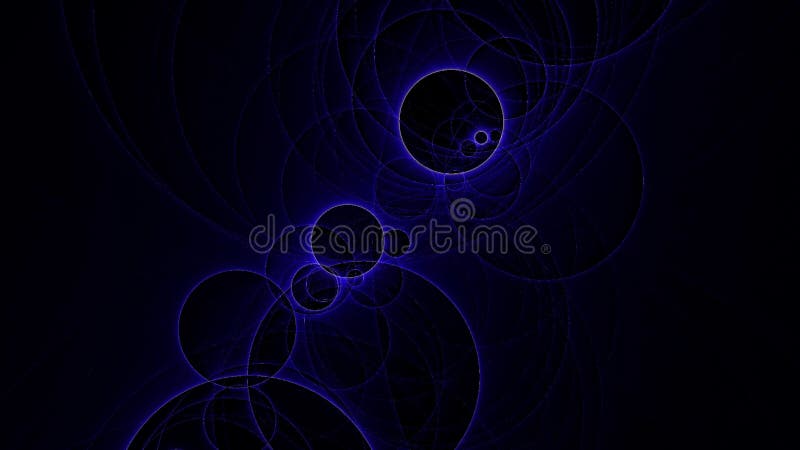 Chaotic Blue Plasma Ripple Explosion with Black Background Loop Stock ...