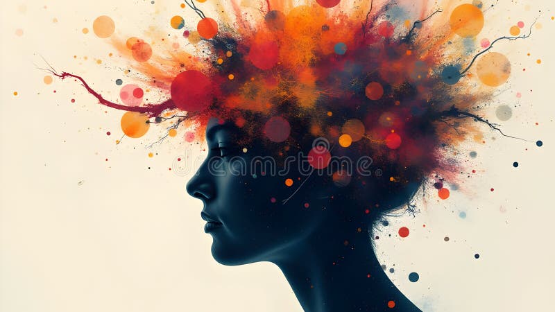 Chaotic Brain Mental Health Issues Stock Illustration - Illustration of ...