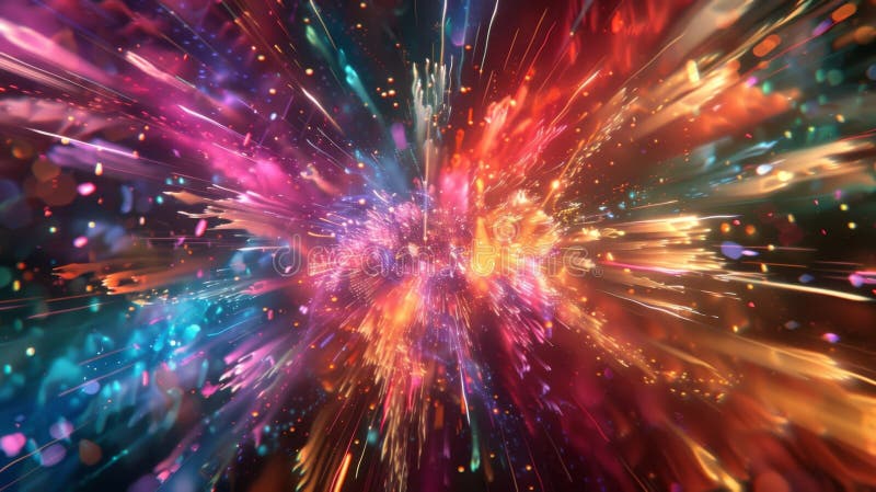 A Chaotic yet Captivating Display of Colorful Abstract Art Resembling a ...