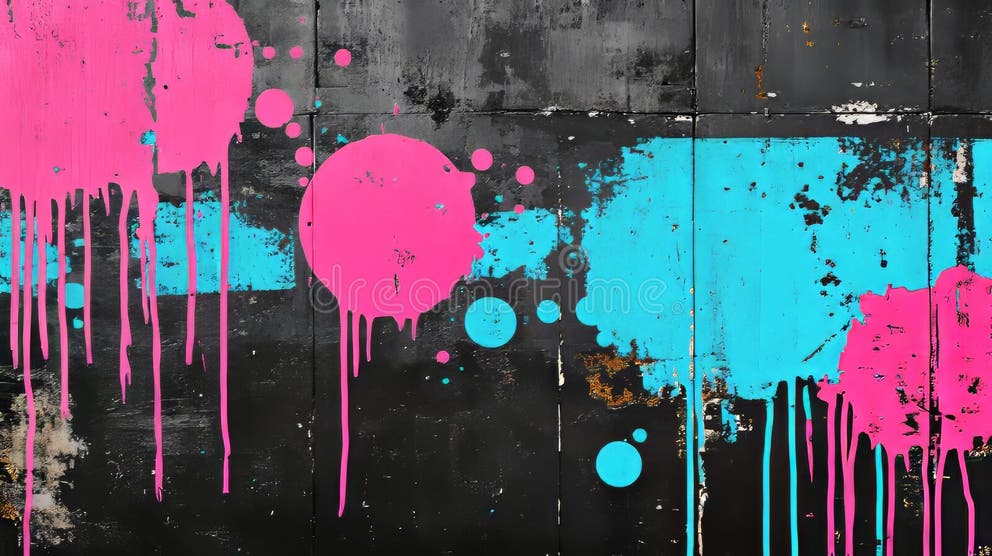 Chaotic Color Blocks and Splattered Strokes Create a Unique Abstract ...