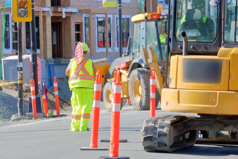 Chaotic Construction Site editorial stock image. Image of traffic ...
