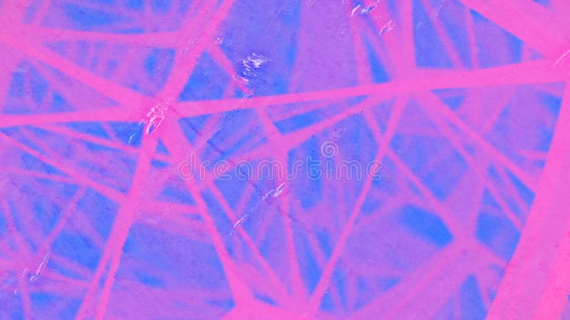 Chaotic Deep Geometric Pattern of Moving Colored Lines. 3d Render Loop ...