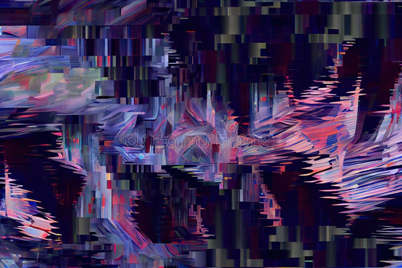 A Chaotic Digital Glitch that Shows Distorted Images and Video, with ...