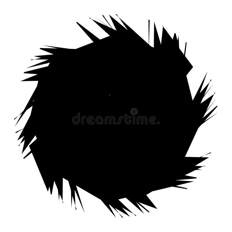Chaotic, Edgy, Sharp, Shrill Textured Geometric Random Radial Abstract ...