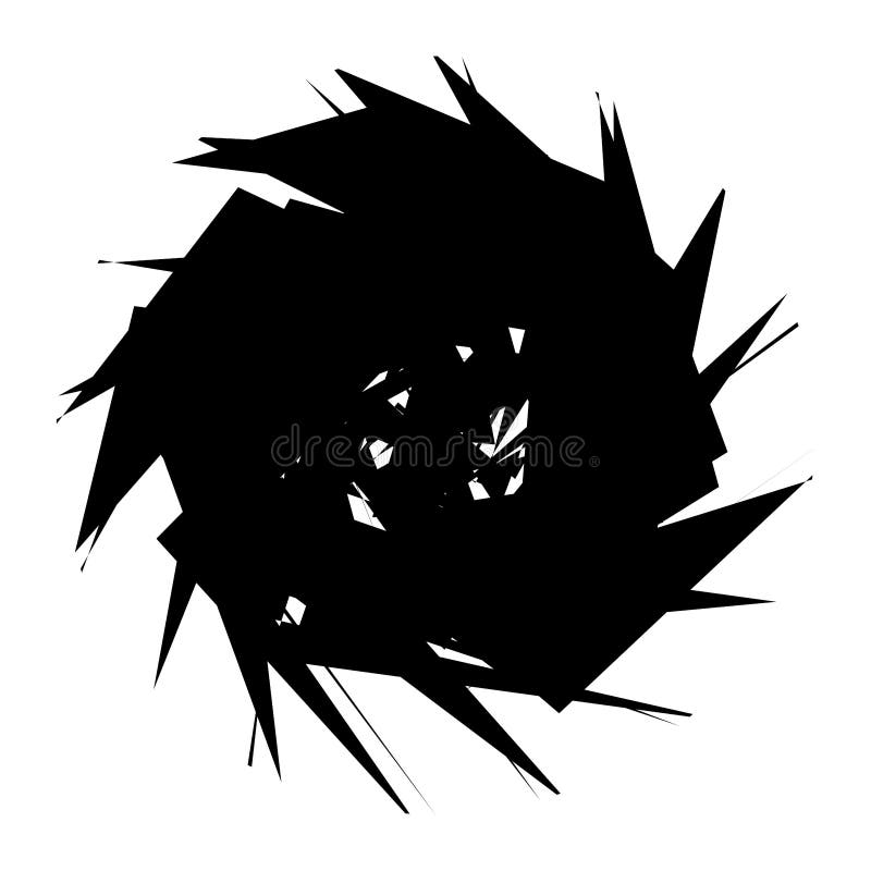 Chaotic, Edgy, Sharp, Shrill Textured Geometric Random Radial Abstract ...