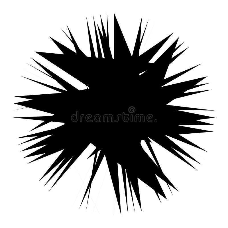 Chaotic, Edgy, Sharp, Shrill Textured Geometric Random Radial Abstract ...