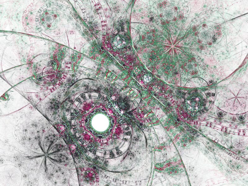 Chaotic fractal pattern stock illustration. Illustration of digital ...