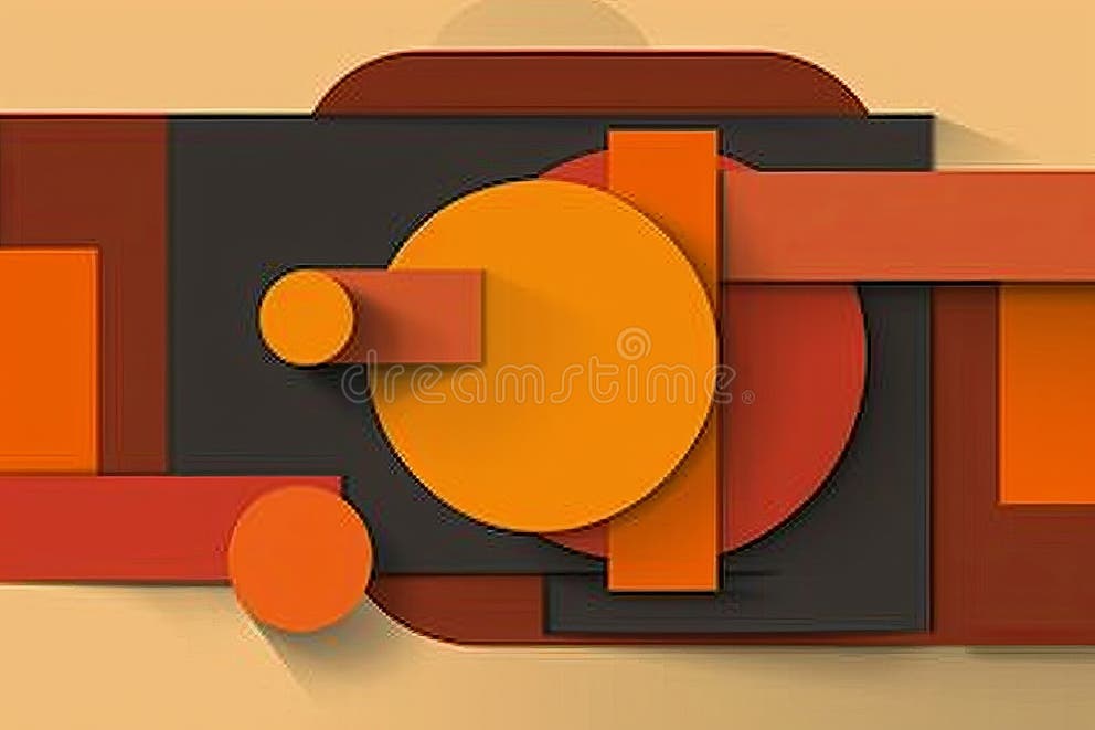 Chaotic Geometric Shapes of Circles, Rectangles, and Ovals for Artistic ...