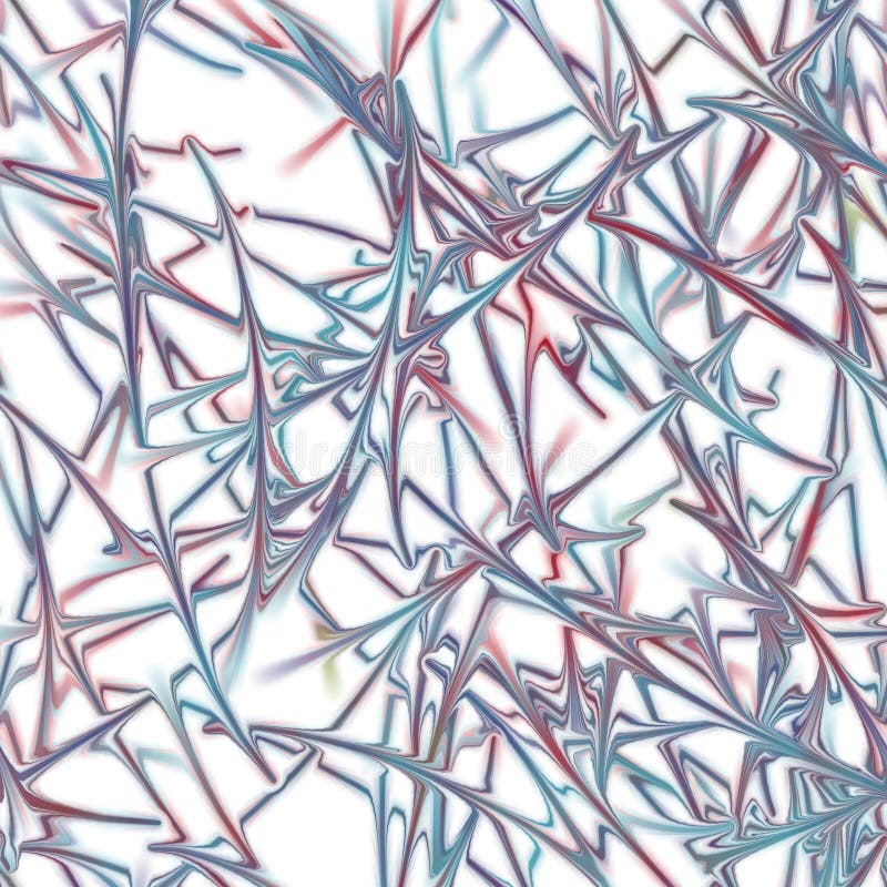 Chaotic Long Lines with Liquid Texture. Eastern Blue, Lipstick Red and ...