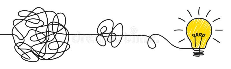 Chaotic Mess Lines are Transformed in Lightbulb Continuous One Line ...