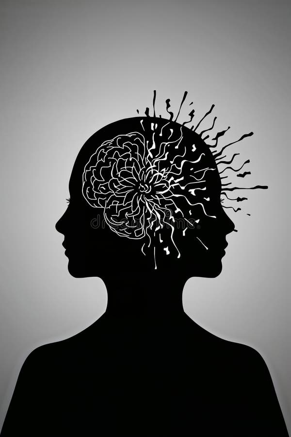 Chaotic Mind Illustration, Chaos in Thoughts Concept Stock Illustration ...