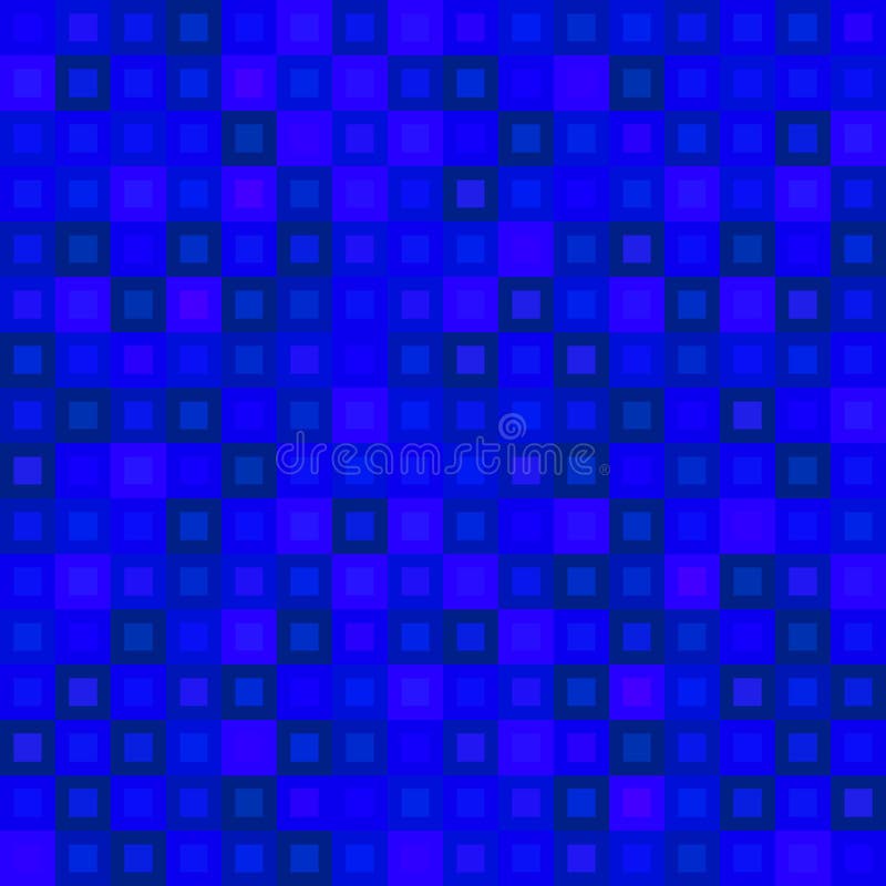 Chaotic Mosaic of Blue Intersecting Squares and Dark Blocks Stock ...