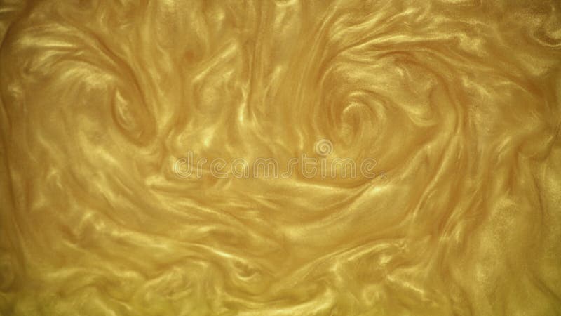 Gold Dust Particles Fly in Slow Motion in the Air Lingering Slowly ...