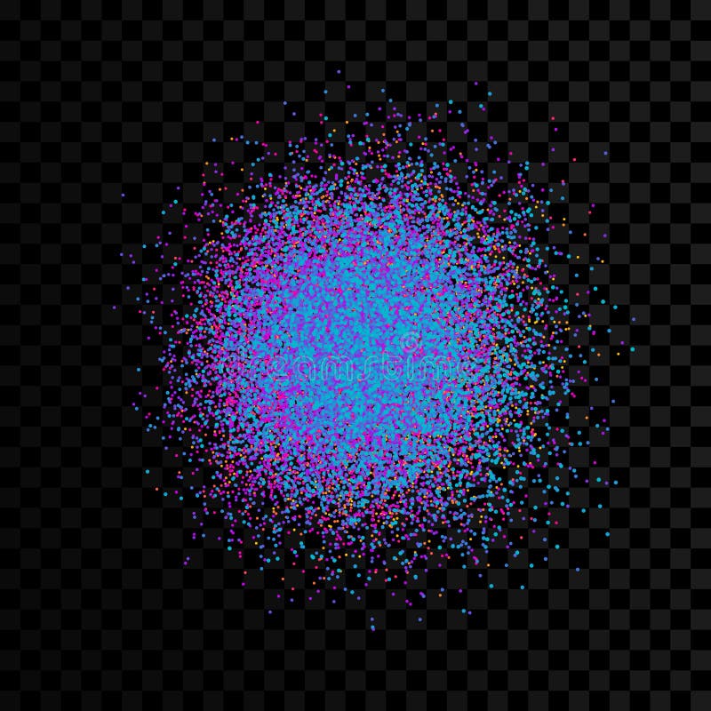 Chaotic Particles in Empty Space. Dynamic Background Stock Vector - Illustration of confetti ...