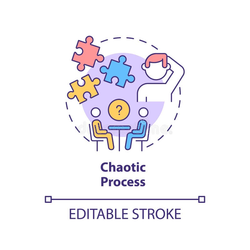 Chaotic Process Graphic Stock Illustrations – 353 Chaotic Process ...