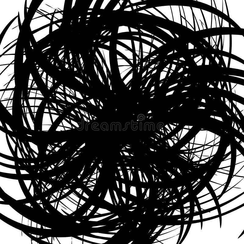 Chaotic Random Curved Lines. Abstract Artistic Pattern, Background ...