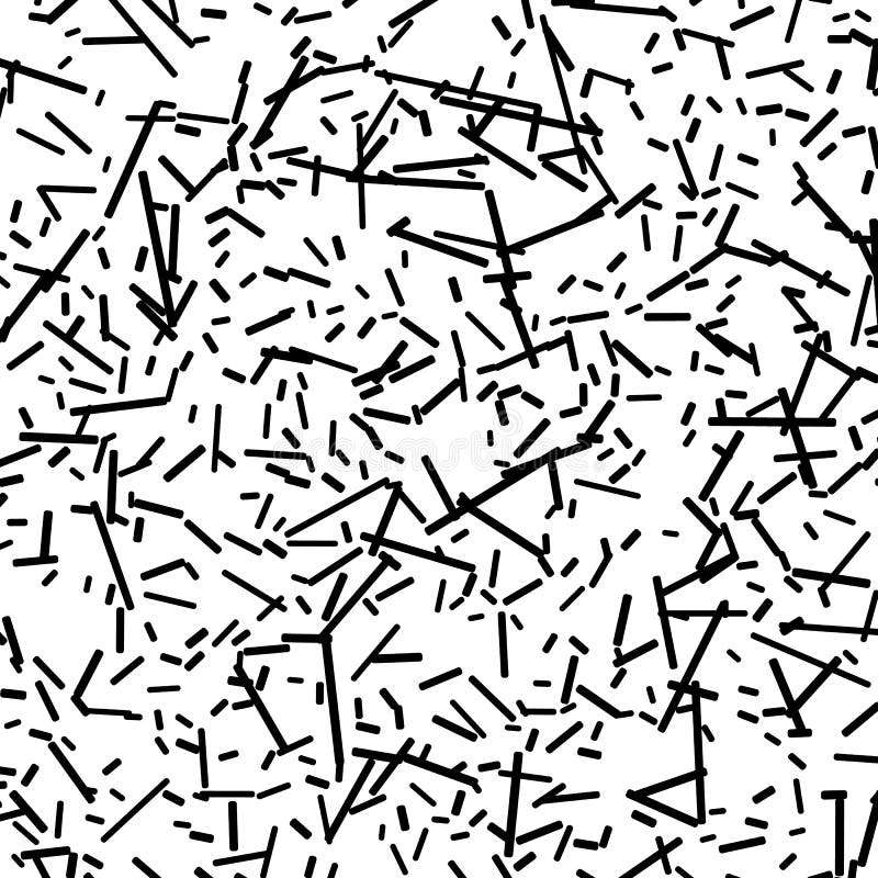 Chaotic Random Scattered Shapes. Abstract Geometric Pattern Stock ...