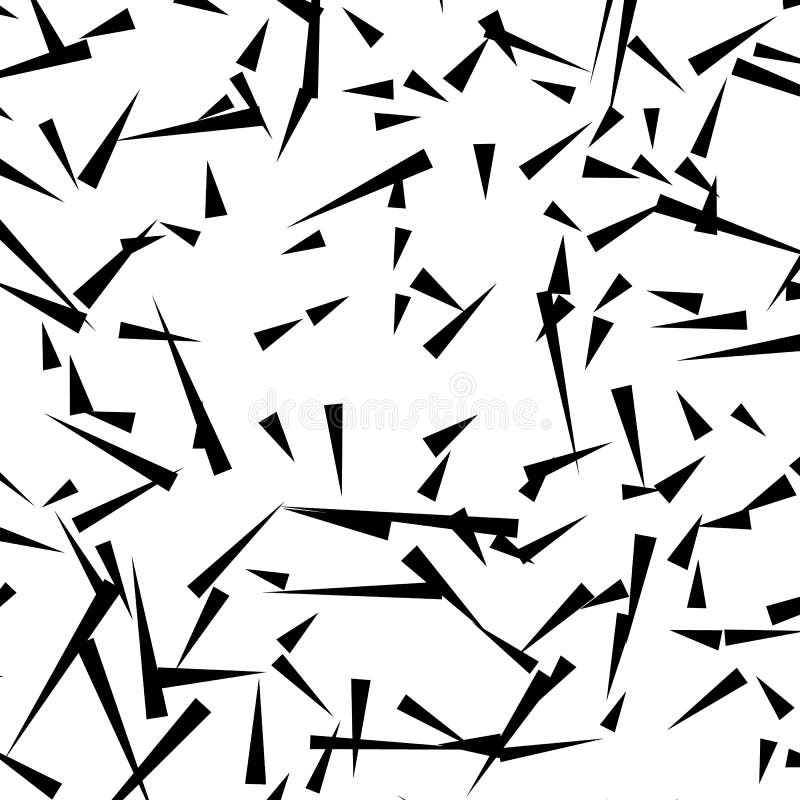 Chaotic Random Scattered Shapes. Abstract Geometric Pattern Stock ...