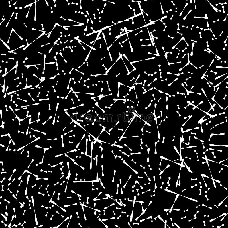 Chaotic Random Scattered Shapes. Abstract Geometric Pattern Stock ...