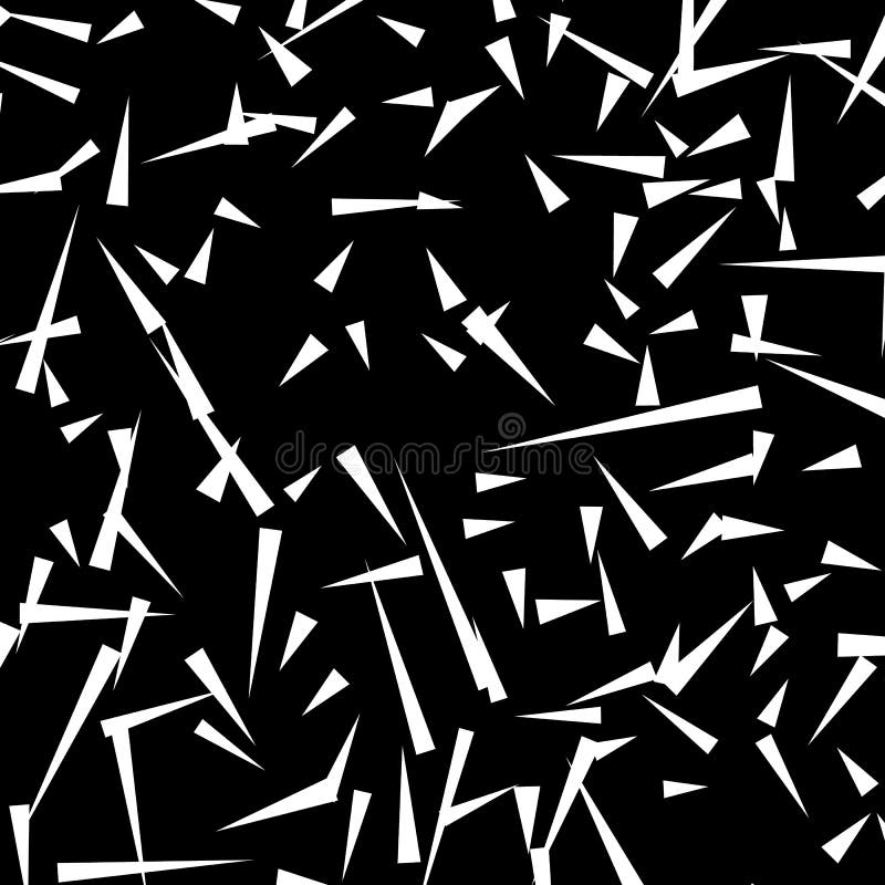 Chaotic Random Scattered Shapes. Abstract Geometric Pattern Stock ...