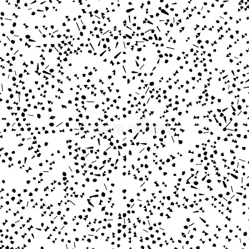 Chaotic Random Scattered Shapes. Abstract Geometric Pattern Stock ...